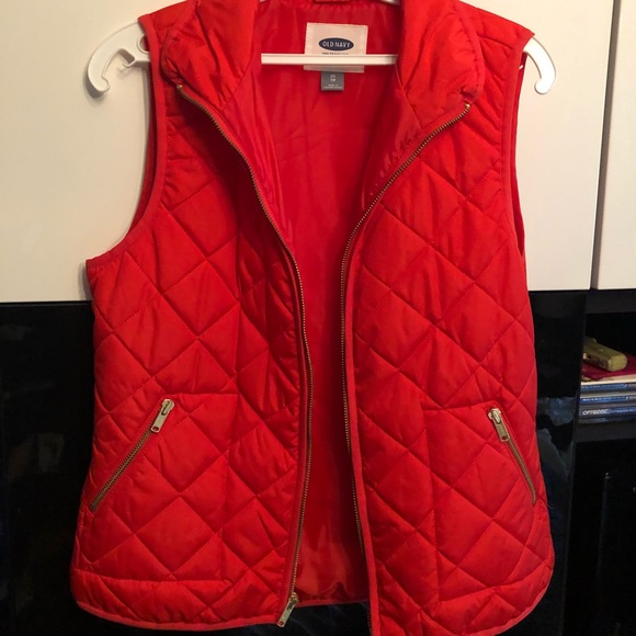 Old Navy | Tops | Red Old Navy Vest | Poshmark